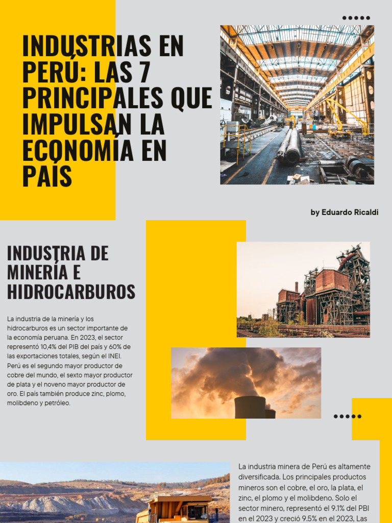 LAS INDUSTRIAS EN EL PERÚ | PDF