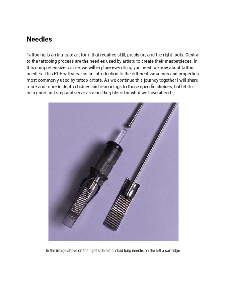 Needles 101 | PDF