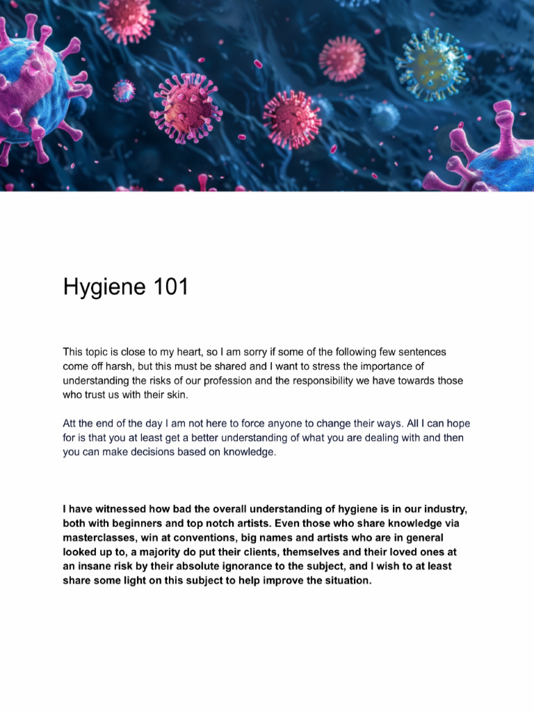 Hygiene 101 | PDF