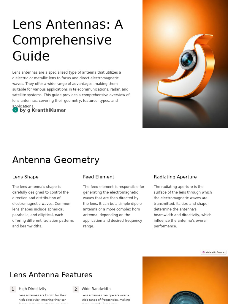 Lens Antennas A Comprehensive Guide | PDF