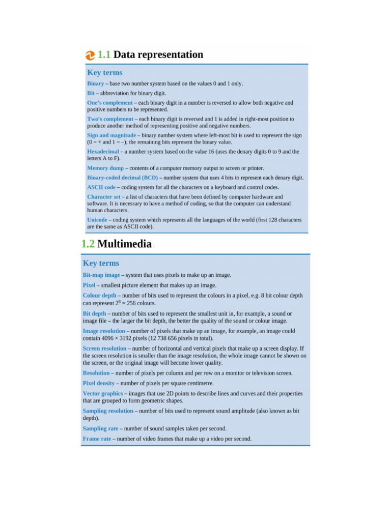 Paper1 AS Definations | PDF