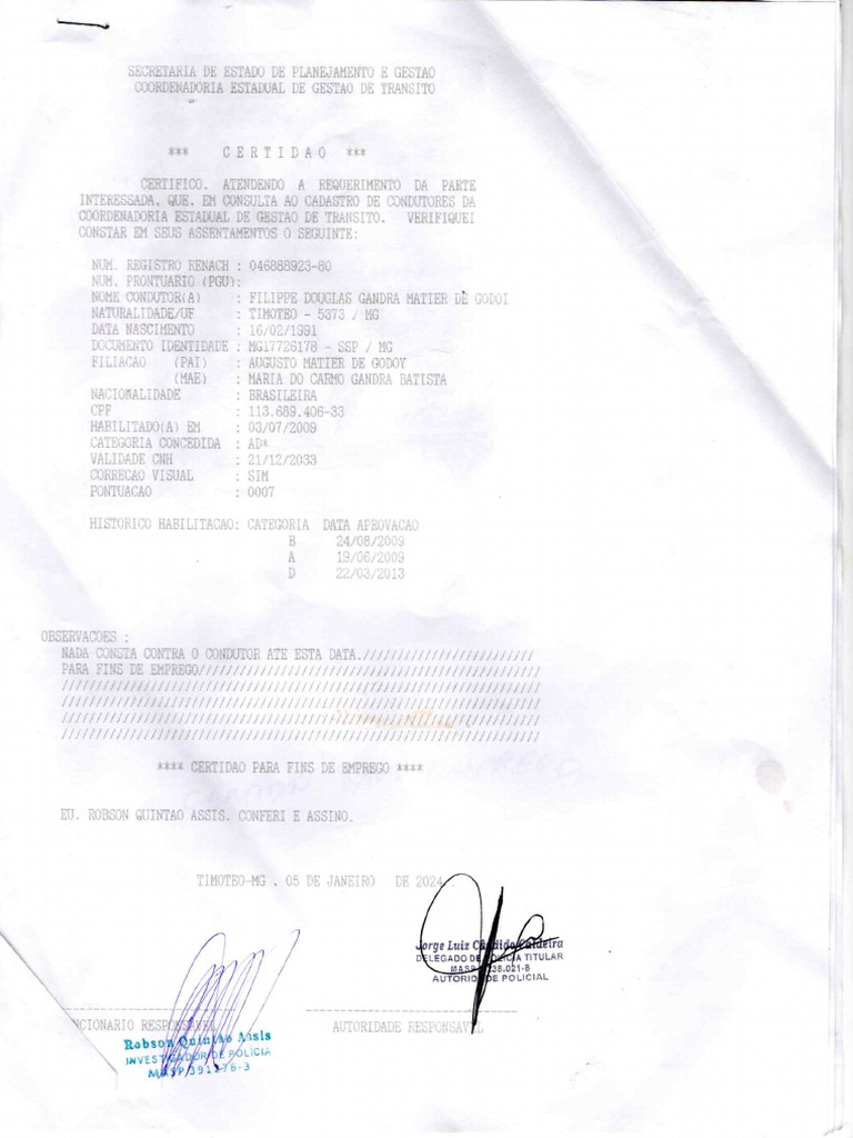 NADA CONSTA CNH Filippe | PDF