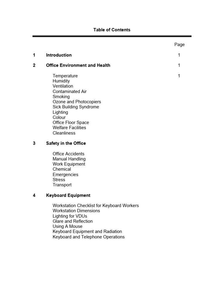 DOSH-MIHA Office Safety Guidelines Dec 2005 | PDF