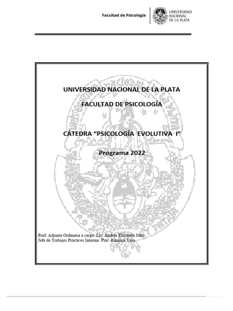 Programa Evolutiva I 2022 | PDF