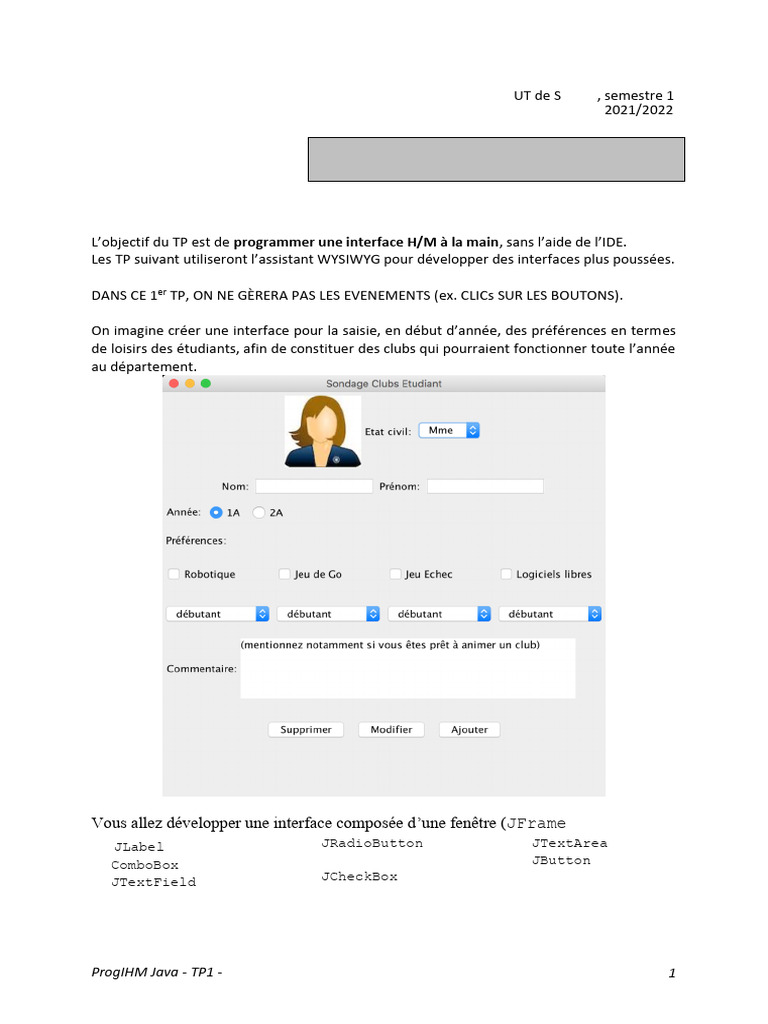 tp1 Aspe | PDF | Java Platform | Teaching Methods & Materials