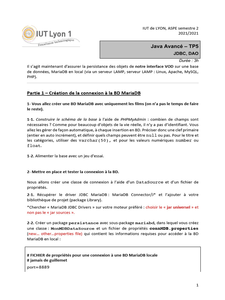 tp5 Aspe Vod | PDF | My Sql | Computing