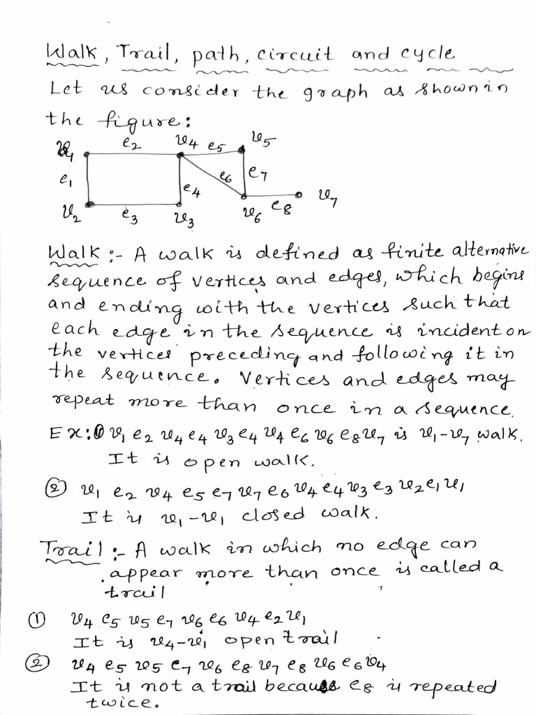 Graph theory notes (1) | PDF