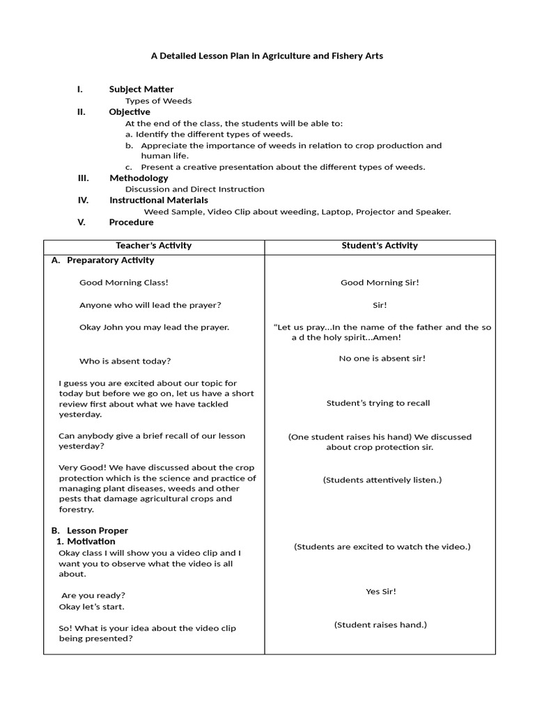 A_Detailed_Lesson_Plan_in_Agriculture | PDF