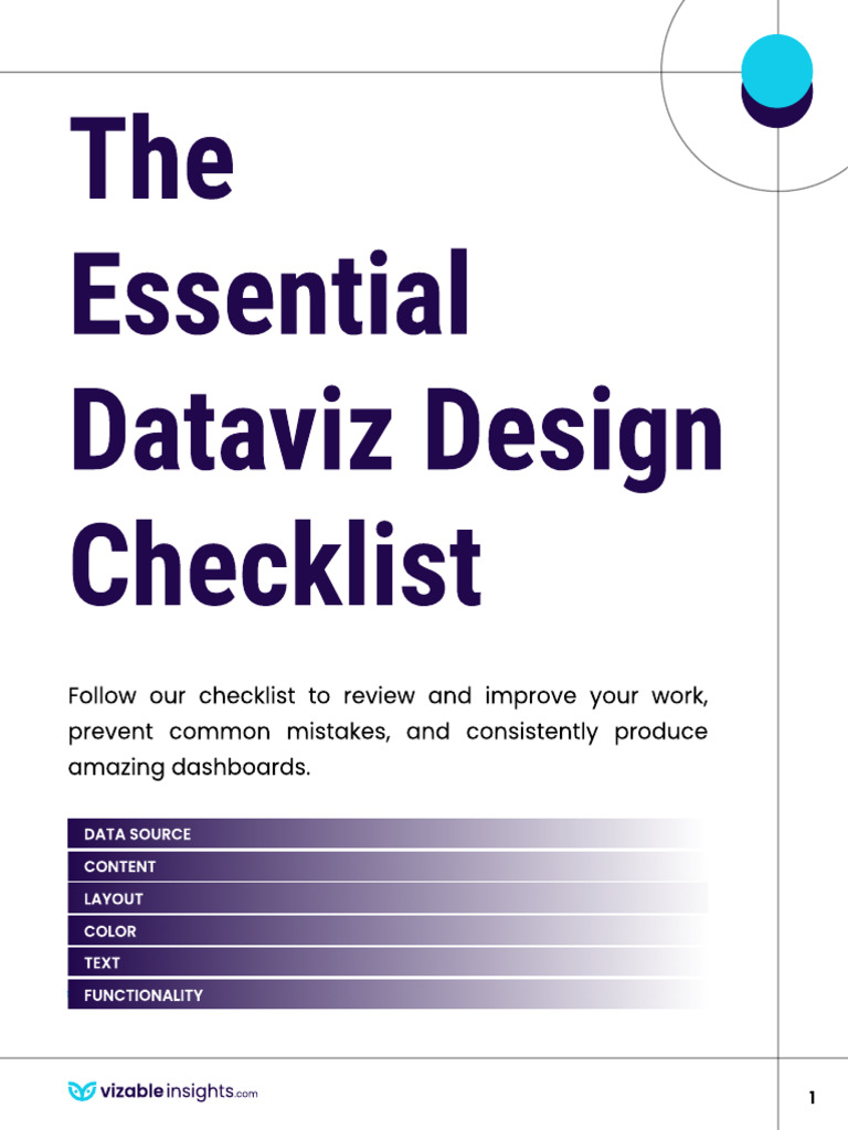 Dataviz Design Checklist | PDF