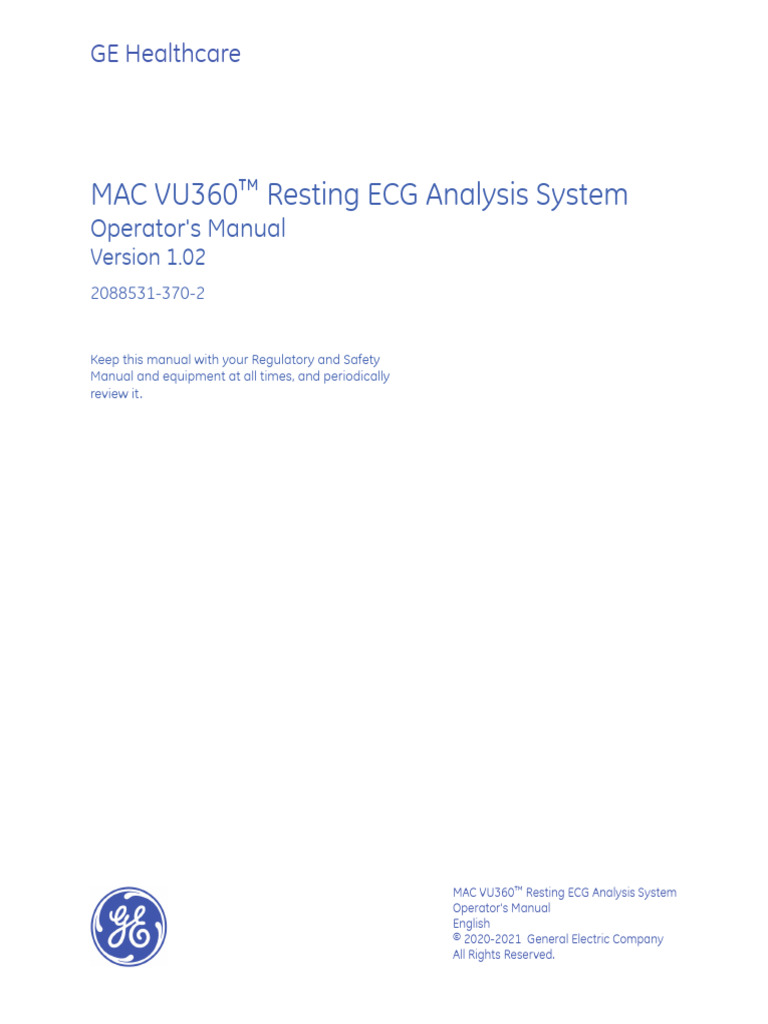 Mac Vu360 Oper Manual | PDF