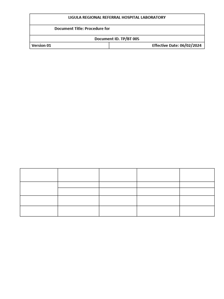 TP BT 001 Procedure For Preparing Res Cells Suspension 1 | PDF | Blood ...