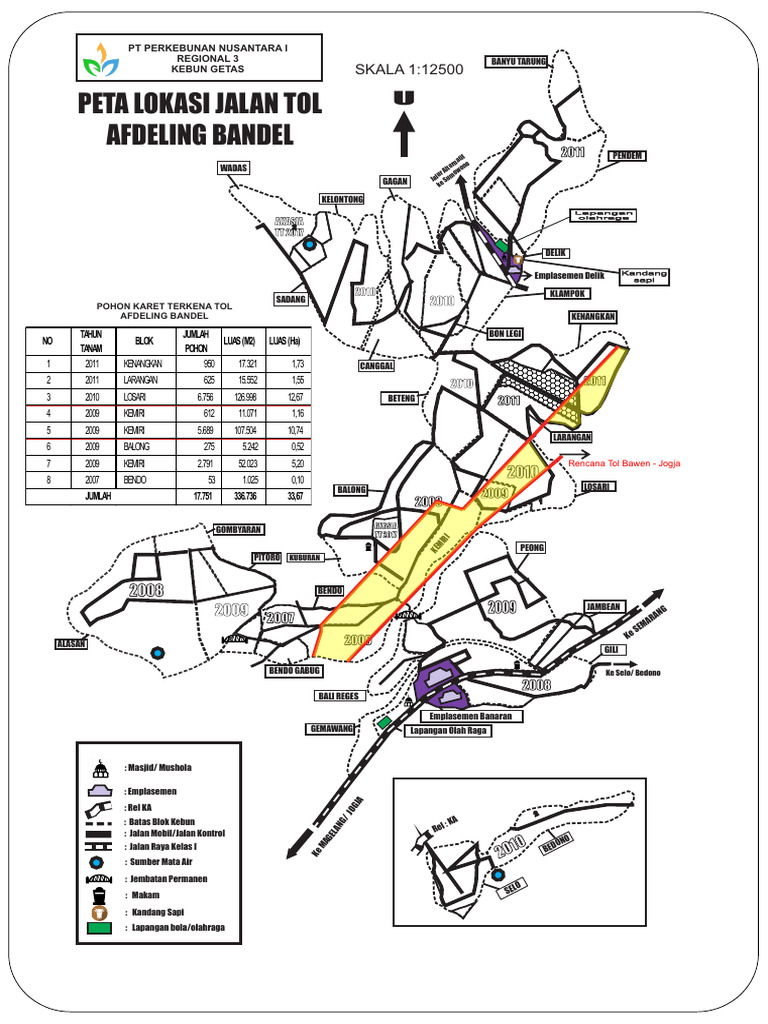 Peta Lokasi Jalan Tol Afd. Bandel Ok | PDF