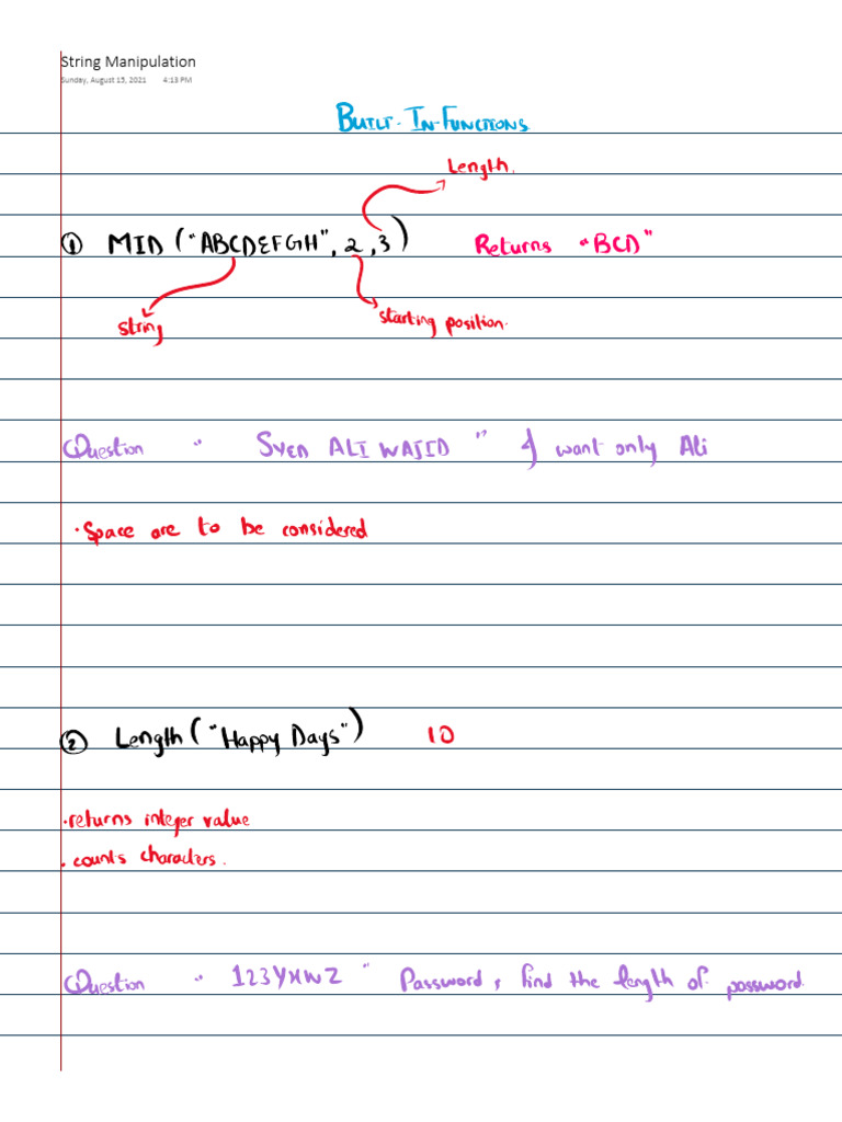 Built in Datatypes | PDF