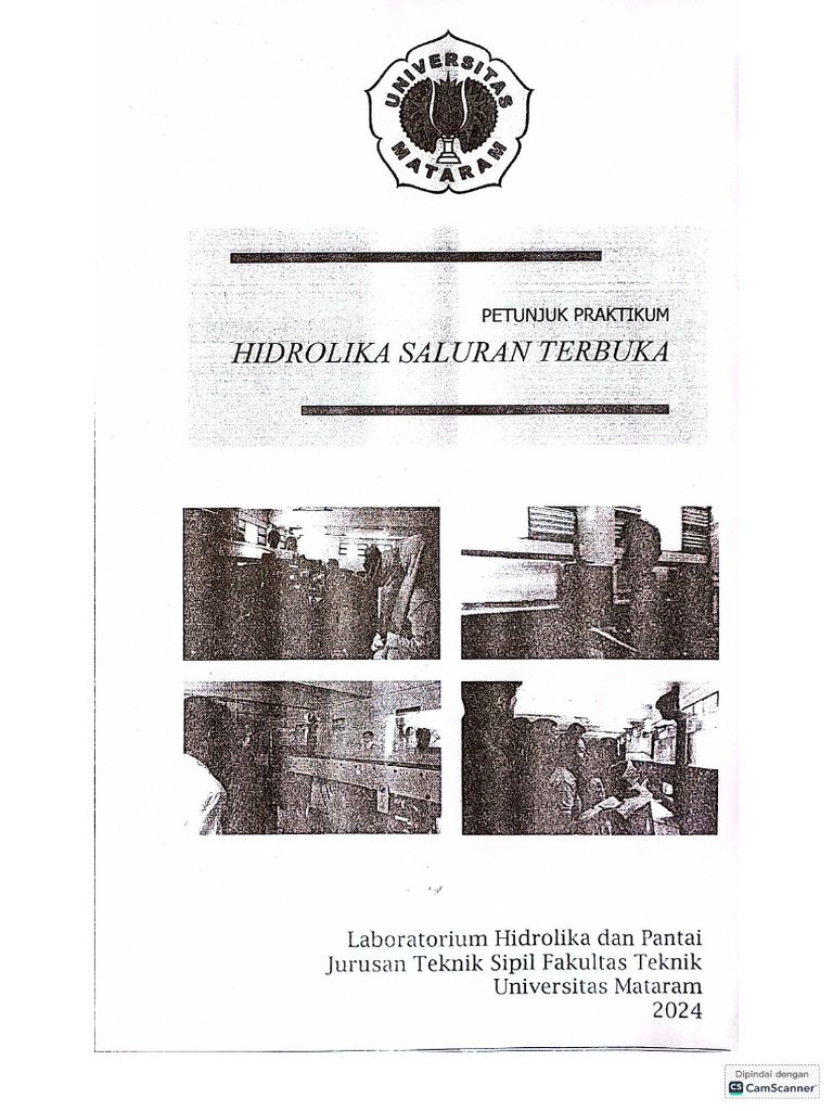 Modul Hidraulika Saluran Terbuka | PDF