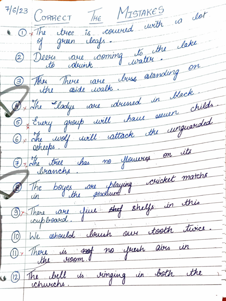 Correct Mistakes | PDF