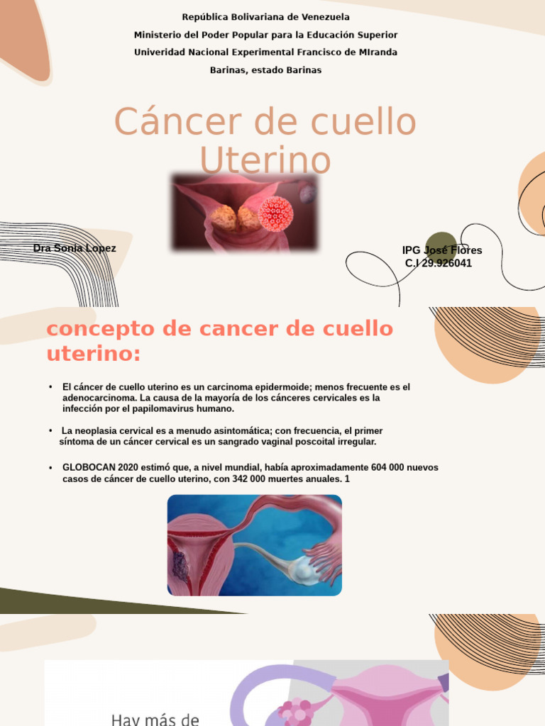 Cancer de Cuello Uterino | PDF