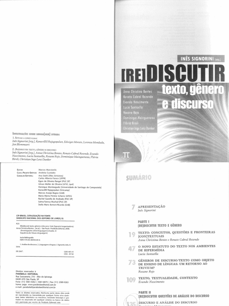 Rediscutir Texto e Discurso | PDF