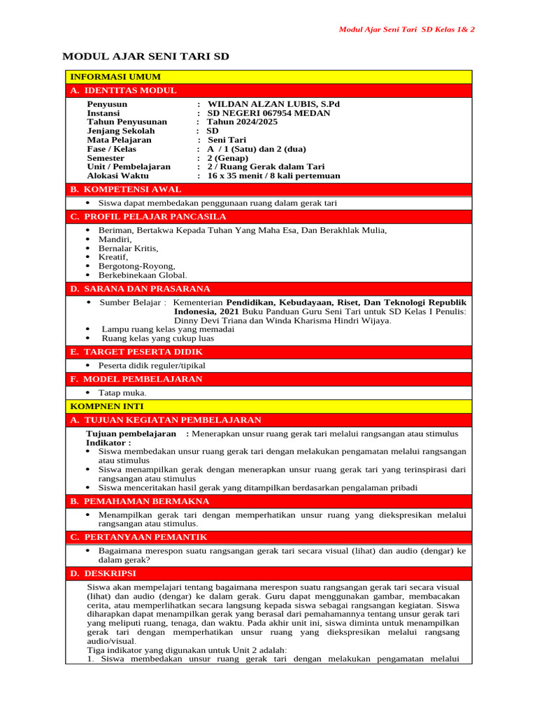 Modul Ajar UNIT 2 | PDF