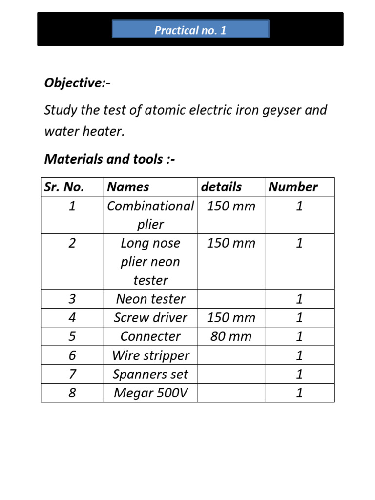 10 Technical Practical Book | PDF