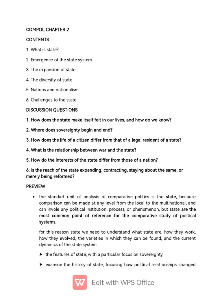 Compol Chapter 2 Wps Office | PDF