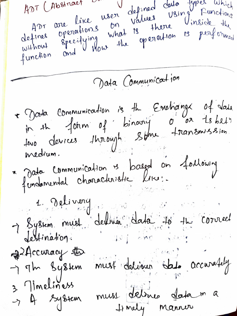 Data Communication Notes Pkp Sir Pdf