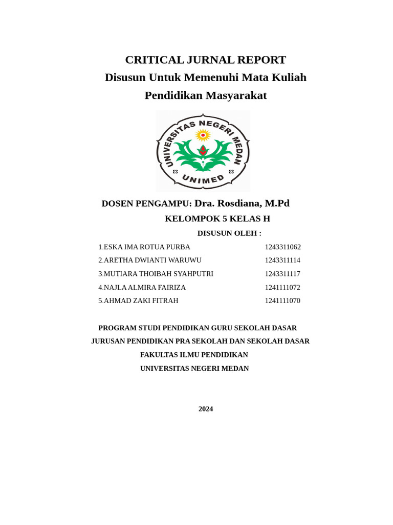 CRITICAL JURNAL REPORT KEL 5 | PDF
