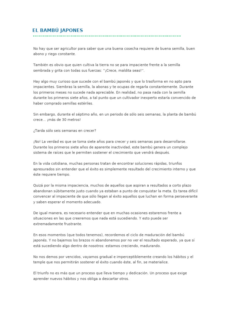 Bambu Japonés | PDF