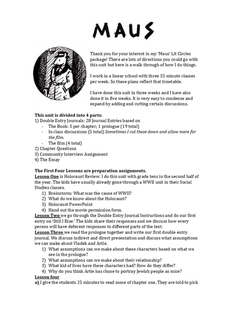 Maus Letter | PDF