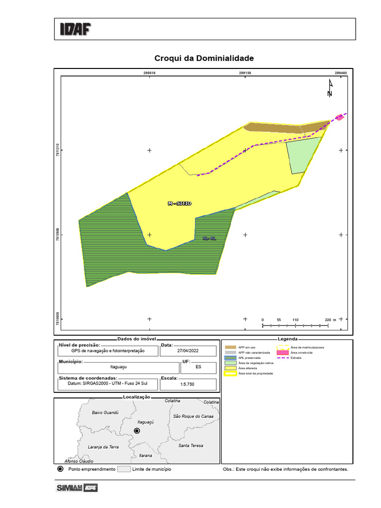 PDF Do Mapa | PDF | Geodésia | Tecnologia geográfica