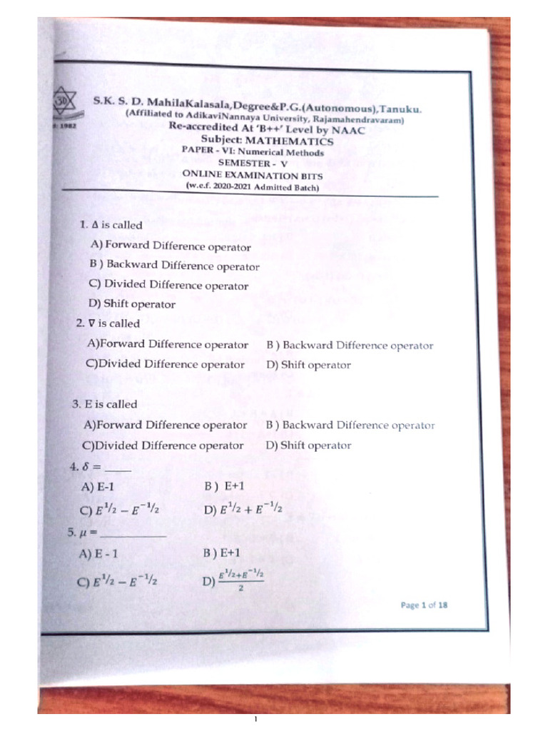 Online Exam Bits | PDF