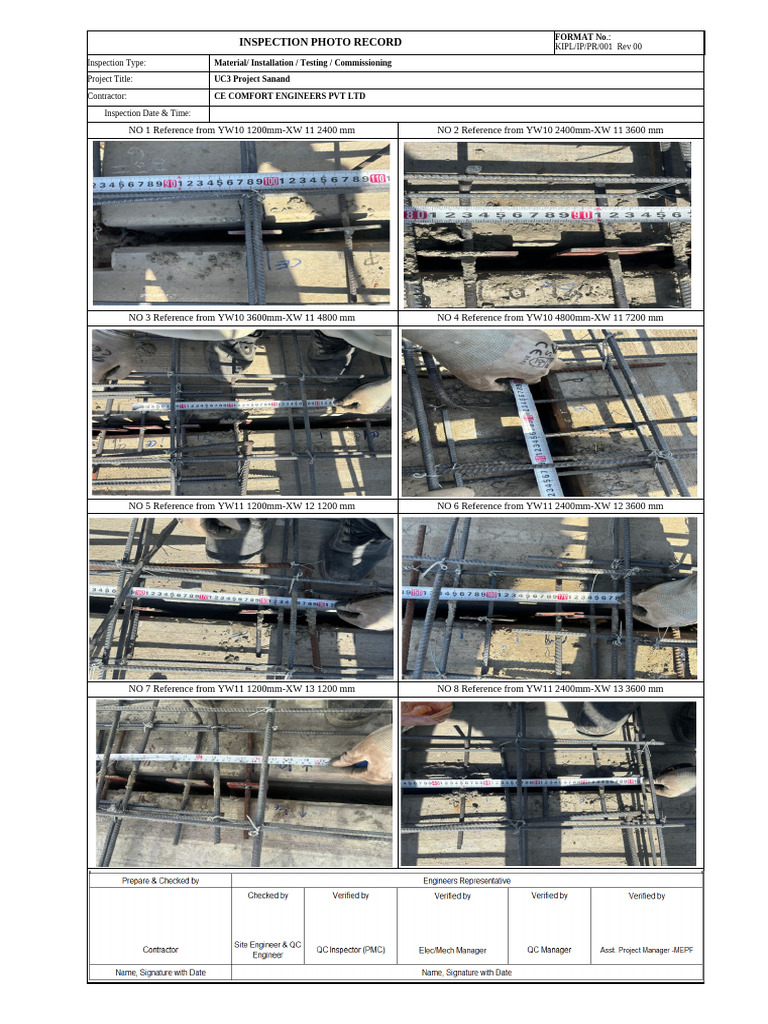 KIPL-IP-PR-001 Rev 00 Photo Record Insert Plates | PDF