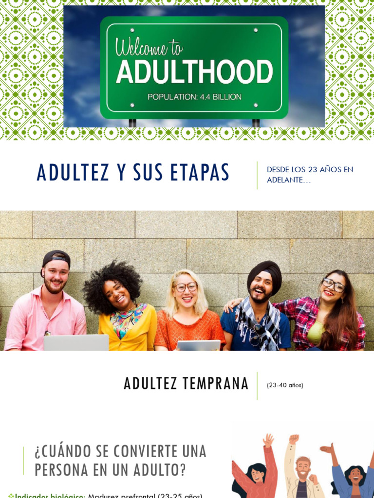 ADULTEZ, 1. Adultez joven | PDF