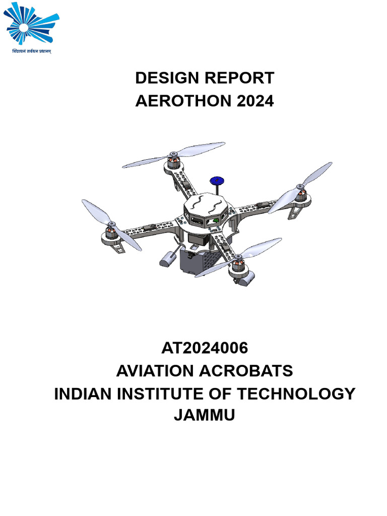 Design Report Aerothon 2024 | PDF