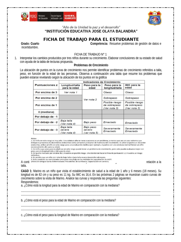 UNIDA 1 - FICHA - MAT 4° | PDF