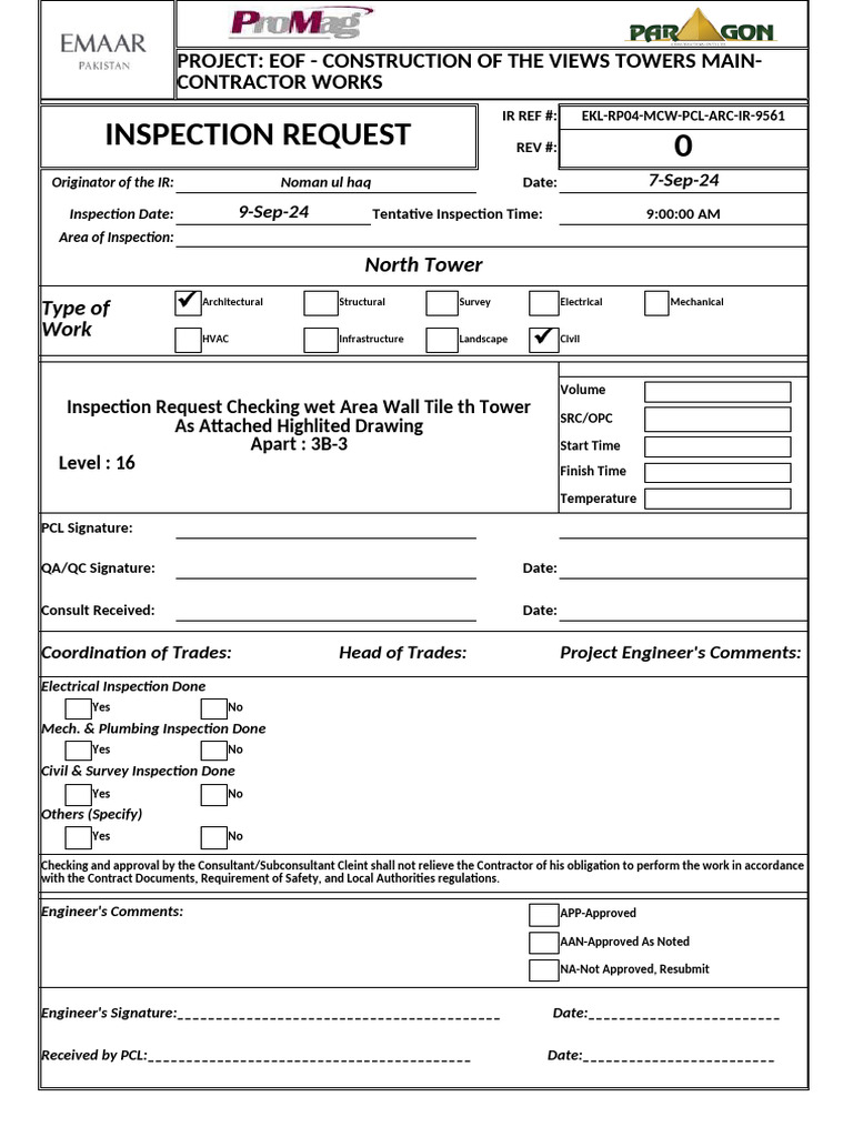 Ekl RP04 MCW PCL Civ Ir 9561 | PDF