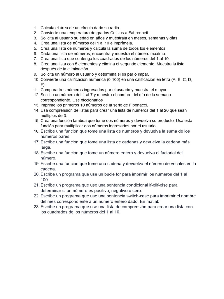 taller_ejercicios_programacion | PDF