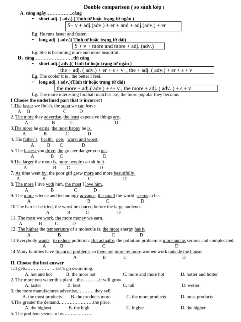 double comparison | PDF