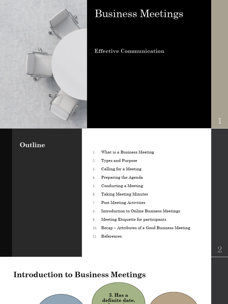 L5 Business Meetings | PDF