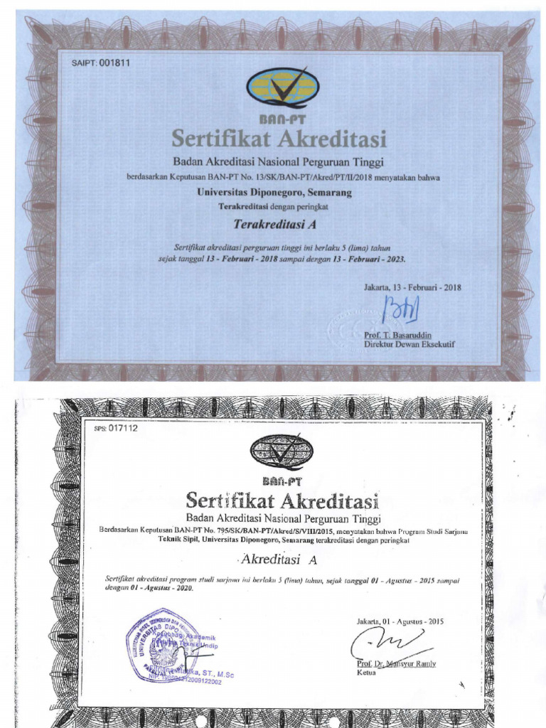 Akreditasi Perguruan Tinggi Dan Program Studi | PDF