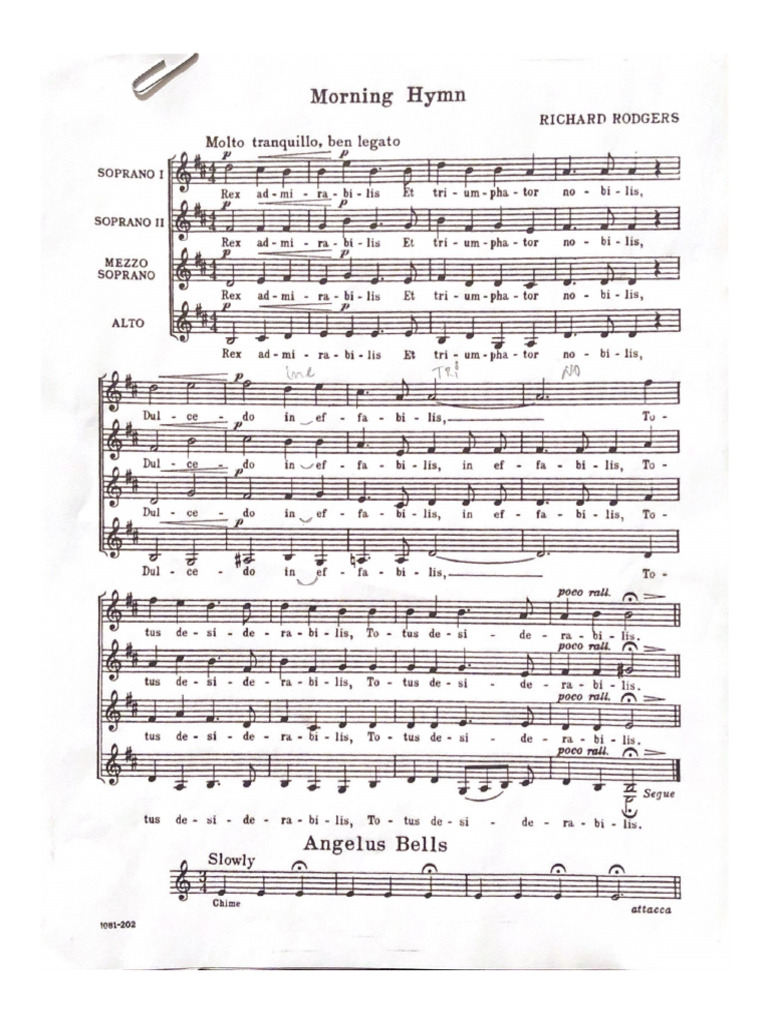 Morning Hymn | PDF