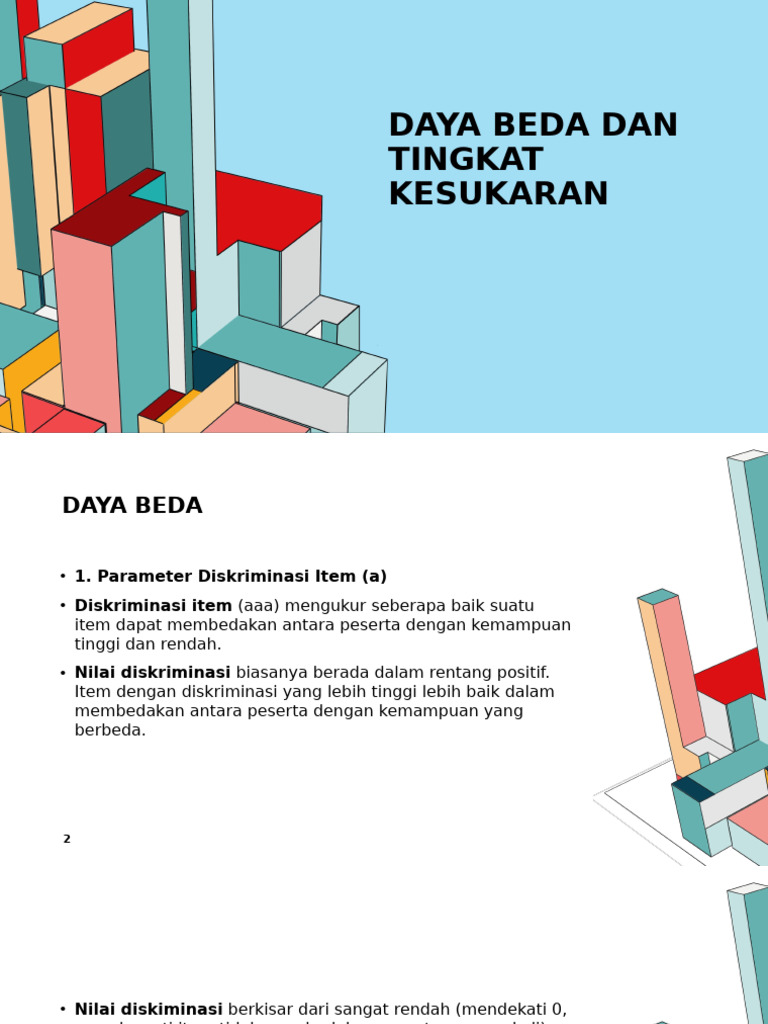 Daya Beda Dan Tingkat Kesukaran | PDF | Karier & Perkembangan | Bisnis