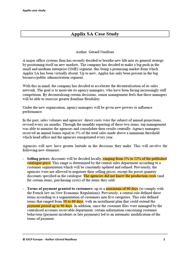 Applix Case Study | PDF