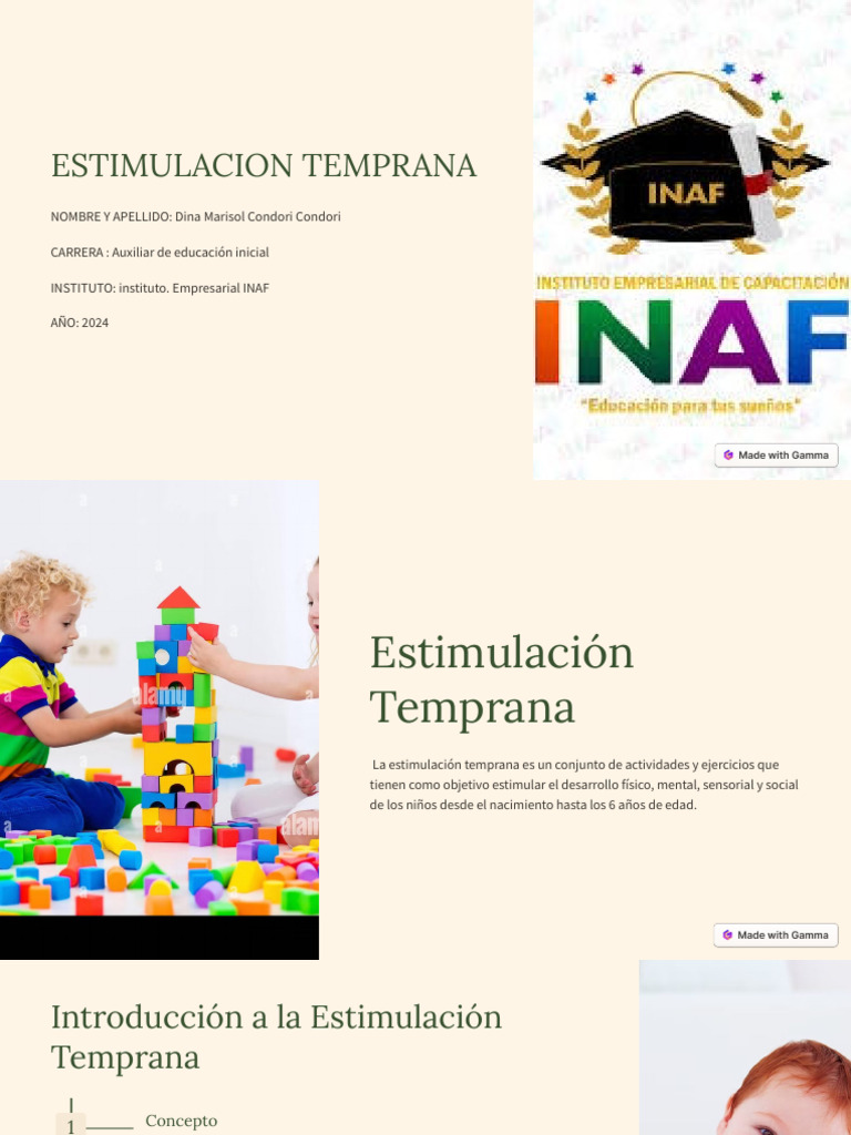 ESTIMULACION-TEMPRANA | PDF