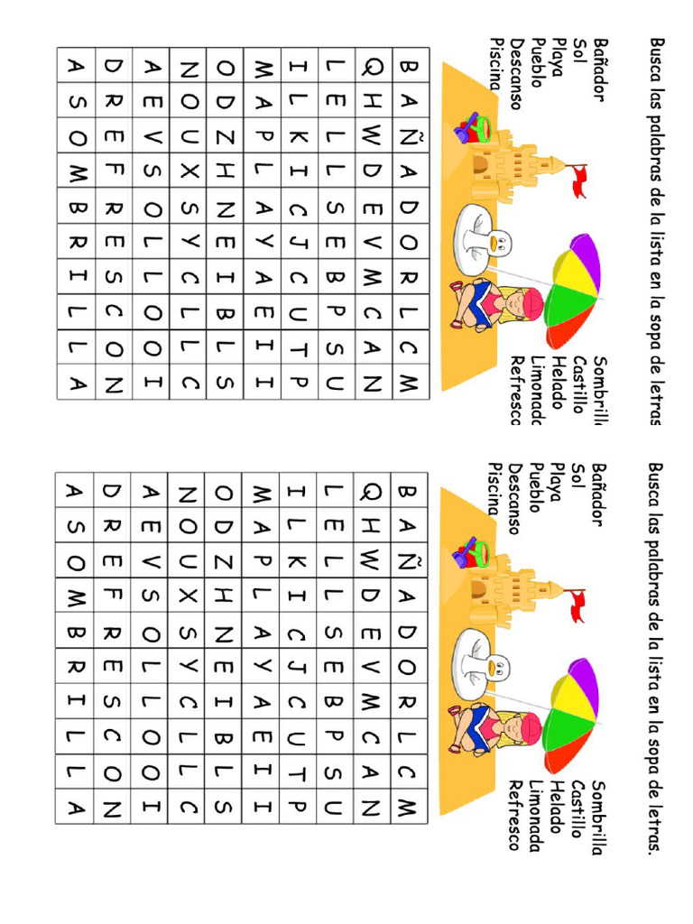 Sopa de Letras y Puzles | PDF