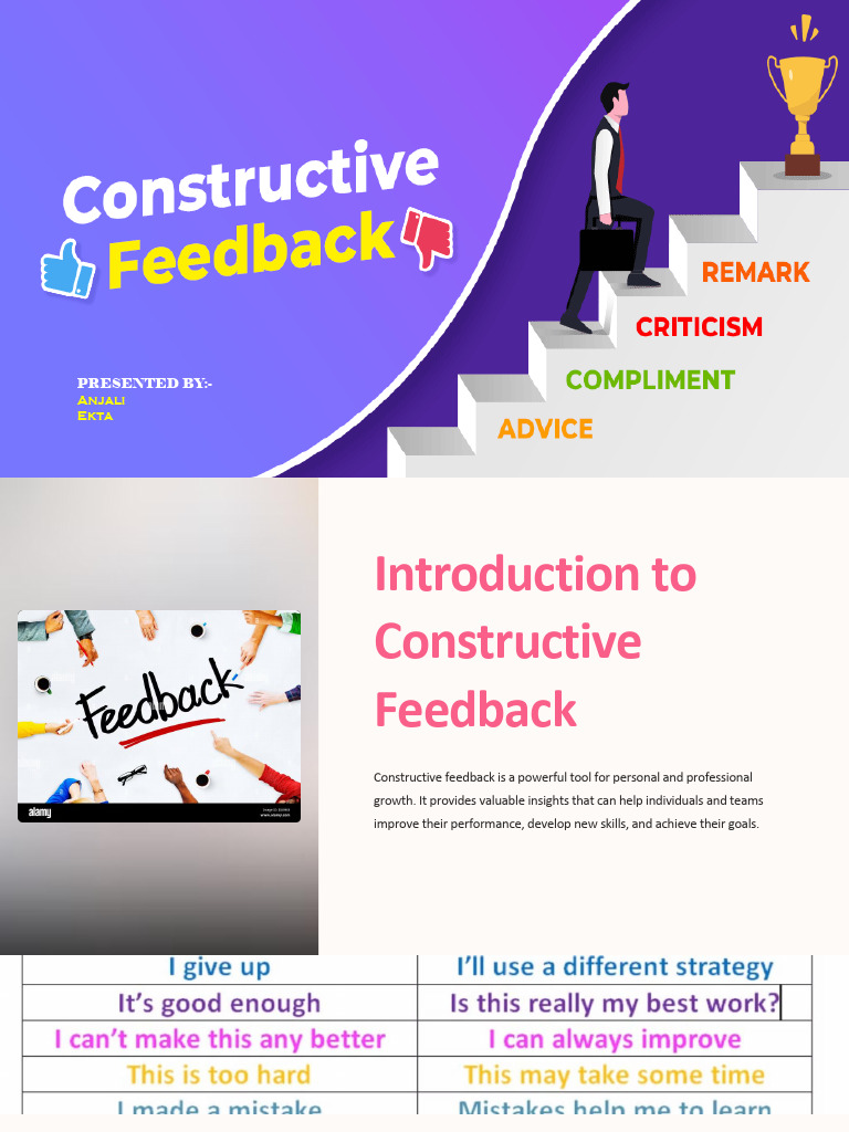Introduction To Constructive Feedback | PDF | Behavior | Reinforcement