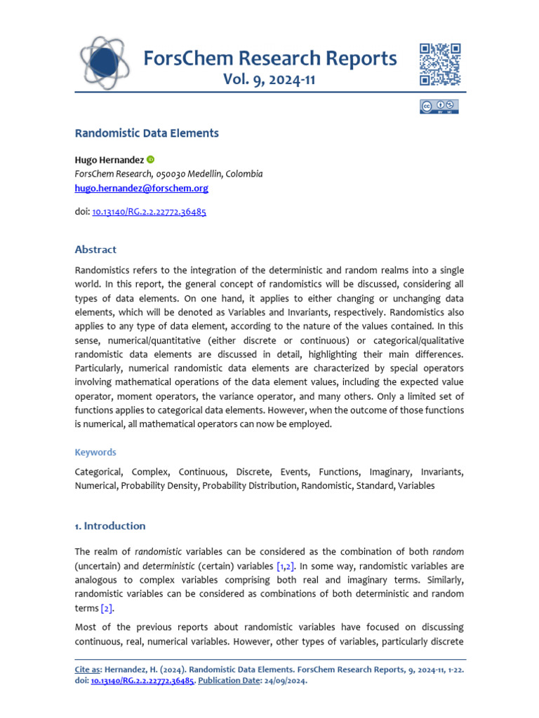 Randomistic Data Elements | PDF | Probability Distribution | Function (Mathematics)