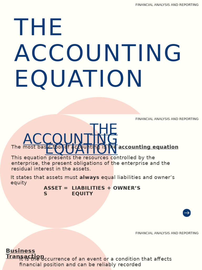Accounting Equation | PDF