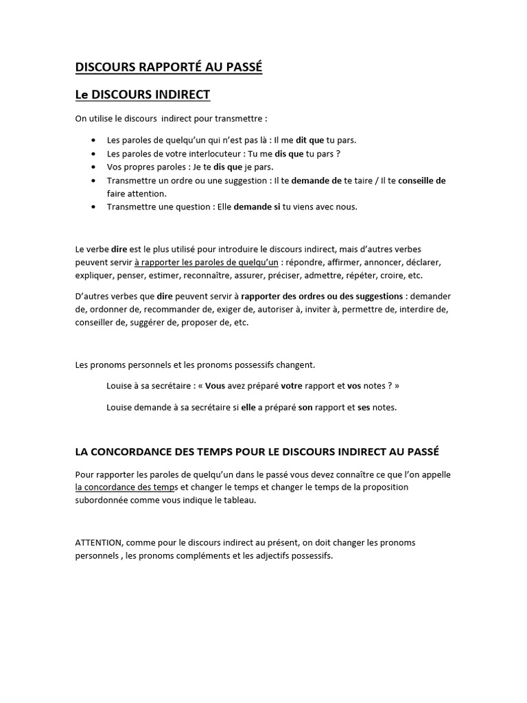 Discours Rapporté-Teoría Campus | PDF