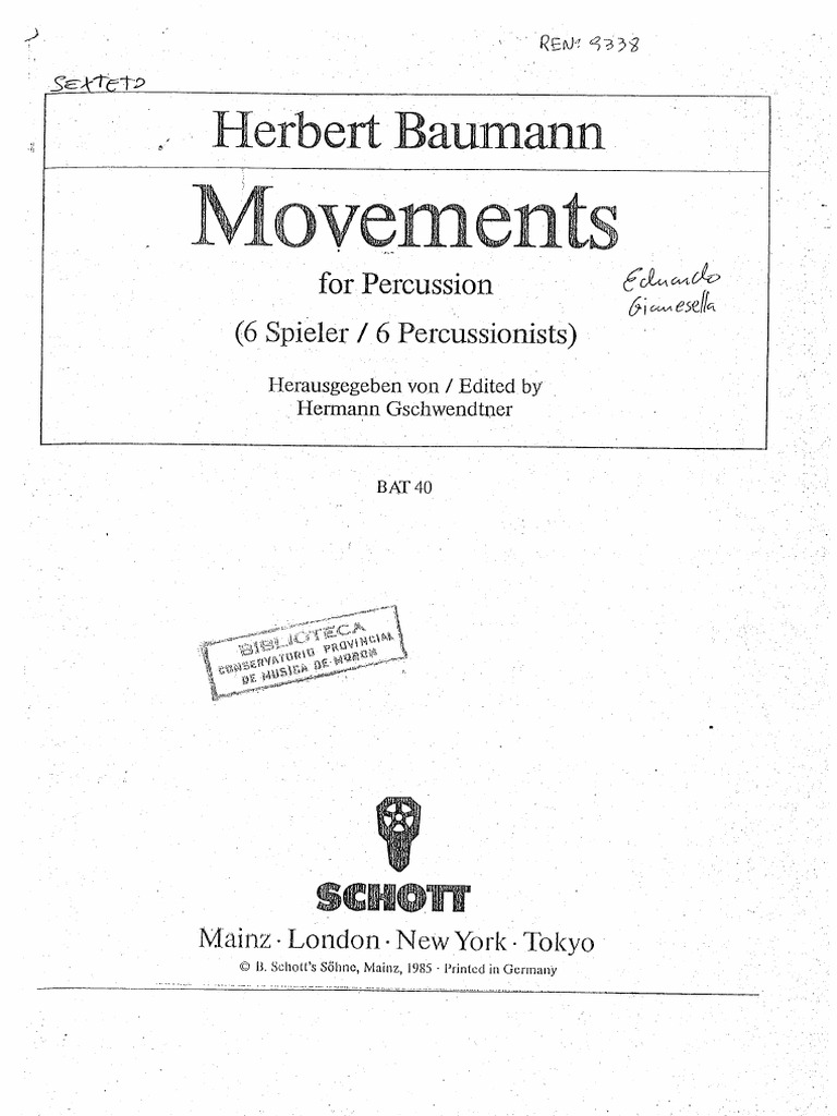 Baumann H Movements | PDF