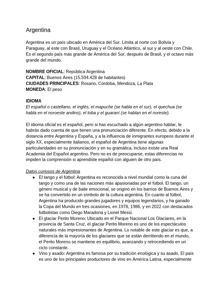 Argentina | PDF